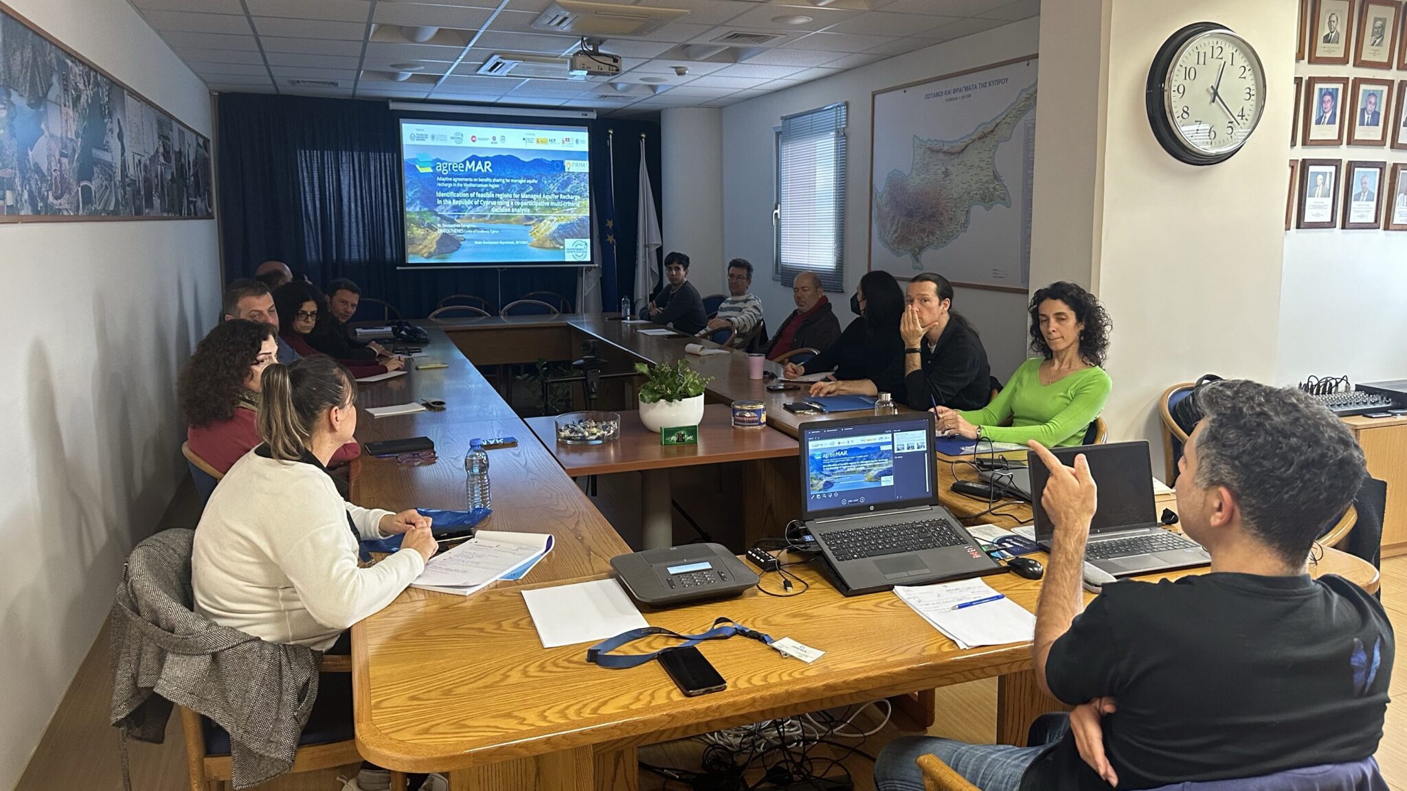 Presentation of MAR feasibility maps in Cyprus to representatives of ...
